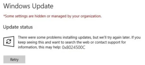 【解決方法】0x8024500c エラーコードで Windows Updateができない対応手順【WSL】